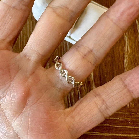 Jewelry | Sterling Silver Dna Double Helix Strand Ring 65 | Poshmark